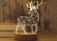 China Colorful Custom Acrylic Gifts 3D Night Lamp For Christmas Gift ROHS Approved for sale