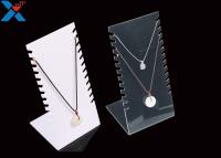 China Jewellery Store Acrylic Necklace Display Stands , Acrylic Necklace Holder Pendant Bracelet for sale