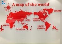 China Office Creative Acrylic Shapes Craft / 3D Acrylic Stereo World Map Wall Sticker for sale