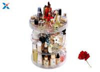 China 360 Degree Rotating Acrylic Cosmetic Makeup Box Storage Organizer Color Customized for sale