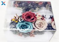 China Light Weight Mirror Acrylic Flower Box For Dry Fresh Flowers Non Flammable for sale