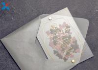 China Romantic Acrylic Gifts Size Customized Acrylic Wedding Card OEM / ODM Available for sale