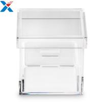 China Clear Ring Holder Led Acrylic Display Case Flowers Gift Box Customized Logo for sale