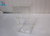 China Single Hole Acrylic Flower Box Clear Color Customized Thickness With Drawer for sale