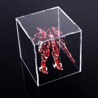 China Square Counter Acrylic Display , Case Plastic Stand Clear Storage Box Jars With Lids for sale