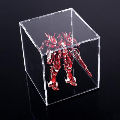 China Square Counter Acrylic Display , Case Plastic Stand Clear Storage Box Jars With Lids for sale