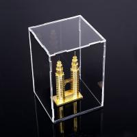 China Square Counter Acrylic Display , Case Plastic Stand Clear Storage Box Jars With Lids for sale