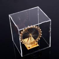 China Square Counter Acrylic Display , Case Plastic Stand Clear Storage Box Jars With Lids for sale