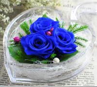 China Transparent Acrylic Storage Box Flower Container Gift Luxury Packaging Heart Shaped for sale
