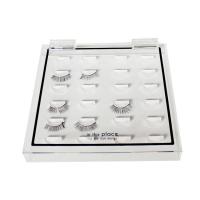 China Eyelash Acrylic Display Case Custom Clear Packaging Logo Plastic Mink ROHS Certificated for sale