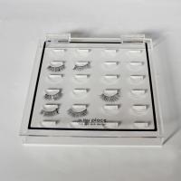 China Eyelash Acrylic Display Case Custom Clear Packaging Logo Plastic Mink ROHS Certificated for sale