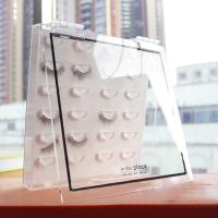 China Eyelash Acrylic Display Case Custom Clear Packaging Logo Plastic Mink ROHS Certificated for sale