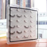 China Eyelash Acrylic Display Case Custom Clear Packaging Logo Plastic Mink ROHS Certificated for sale