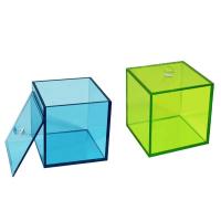 China Flowers Packing Acrylic Display Box Storage Containers Clear Color With Lids for sale