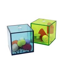 China Flowers Packing Acrylic Display Box Storage Containers Clear Color With Lids for sale