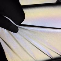 China 100% Polyester Recycled Reflective Fabric 140cm Width with 420cd/lx.m² Reflectivity for Safety Clothing for sale