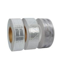 China High Frequency Welded Prismatic PVC Reflective Tape 5-140cm Width, 200m Roll for Safety Garments EN471 Class 2 for sale