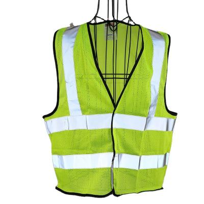 China Class 1 & 2 High Visibility Safety Vest with Pockets - 78-120cm Adjustable Waist, EN471 Certified for sale