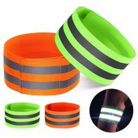 China 3cm x 30cm Reflective Safety Armbands - High Visibility Orange Gear with EN471 Certification for sale