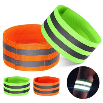 China 3cm x 30cm Reflective Safety Armbands - High Visibility Orange Gear with EN471 Certification for sale