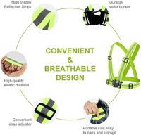 China Custom Embroidered Reflective Safety Belt 4cm/5cm Width Fluorescent Yellow Stretch Vest for Cycling for sale