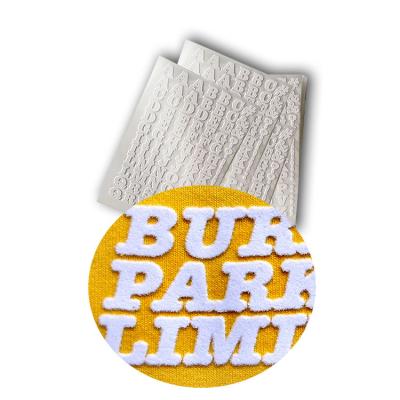 China Custom 3D Silicone Heat Transfer Letters Sticker 30cm x 20m Sheet for T-Shirt Clothing DIY Crafts for sale