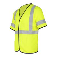 China 120gsm High Visibility Safety Vest with 6 Pockets - Zipper Closure Orange/Yellow Industrial Vest Sizes M-6XL for sale