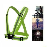 China Fluorescent Yellow Green Pink Reflective Safety Vest with 5cm Adjustable Belt for Highway Workers for sale