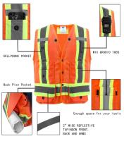 China 9XL 4XL 5XL Children's High Visibility Safety Vest - Two-Tone Design with EN471 Class 2 Certification for sale