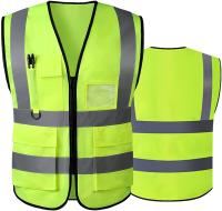 China Class 1-4 ANSI Reflective Safety Vest with Zipper Closure - 0.2-0.3kg Polyester Mesh for Bike Riding and Construction for sale