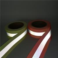 China Orange Silver Orange Flame Retardant Reflective Tape 5cm 7.5cm Width EN20471 Certified for Safety Wear for sale