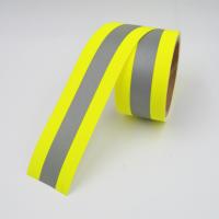China Flame Retardant Reflective Safety Tape 1m x 50m with 420cd Reflectivity for Industrial Workwear for sale
