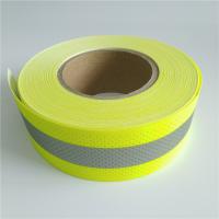 China Flame Retardant Reflective Safety Tape 1m x 50m with 420cd Reflectivity for Industrial Workwear for sale