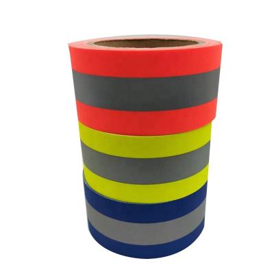 China 10mm 20mm Flame Retardant Reflective Tape with 420cd/(lx.m²) Reflectivity for Firefighter Safety Gear for sale