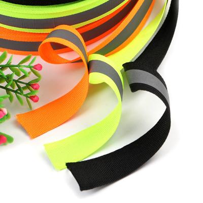 China PP Polyester Reflective Webbing Tape 380cd/(lx·m²) Retro-reflectivity with 0.5-30cm Width Options for Safety Applications for sale