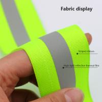 China Colorful Elastic Reflective Webbing Strips Sew On Clothing Safety Warning 20mm Width Custom for sale