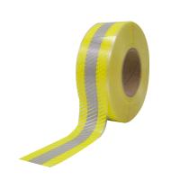 China 5cm Wide Fluorescent Orange Reflective Heat Transfer Tape with 450 cd/lx/m² Reflectivity for Safety Clothing for sale