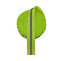 China 2 Inch Fluorescent Green Reflective Tape Strips for Stairs Clothing Luggage Sew On 380cd for sale
