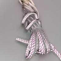 China Black Reflective Piping for Clothing - Class 2 Polyester T/C Yarn with 350-400 cd/lux.m² Brightness and 1.3-2.0cm Width Options for sale