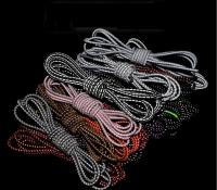 China High-Visibility Reflective Shoelaces 60-160cm Length with No-Tie Buckle Lock for Kids Safety for sale