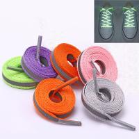 China High-Visibility Reflective Shoelaces 60-160cm Length with No-Tie Buckle Lock for Kids Safety for sale