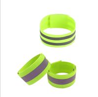China Custom Reflective Armbands 5cm x 33cm for Running Cycling Safety - EN20471 Certified Adjustable Elastic Strips for sale
