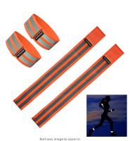 China Custom Reflective Armbands 5cm x 33cm for Running Cycling Safety - EN20471 Certified Adjustable Elastic Strips for sale