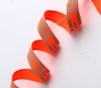 China Double Sided Reflective Silk Webbing Nylon Belt Strap 5cm x 50m Custom Printed for sale