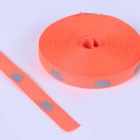 China Custom Elastic Polyester Jacquard Webbing Tape Reflective Dog Leash 50 Yards per Roll for sale
