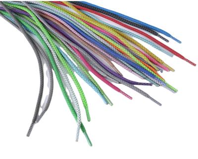 China High-Visibility Reflective Shoelaces 80cm-120cm Length with >400cd/lxm² Coefficient for Safety Work Sports for sale