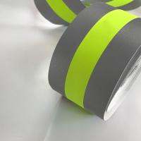 China Sew On Warning Reflective Tape 1m x 50m Roll with 420 cd/(lx·m²) Reflectivity for Safety Garments for sale