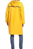 China ANSI Reflective Rain Jacket with Hood Men Lightweight Safety Emergency Coat PU Coated 500 Pcs MOQ for sale