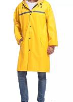 China ANSI Reflective Rain Jacket with Hood Men Lightweight Safety Emergency Coat PU Coated 500 Pcs MOQ for sale