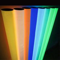 China Blue Luminous Reflective Tape 0.61x45.7m PET Film with 8-Hour Glow for Safety Signs for sale